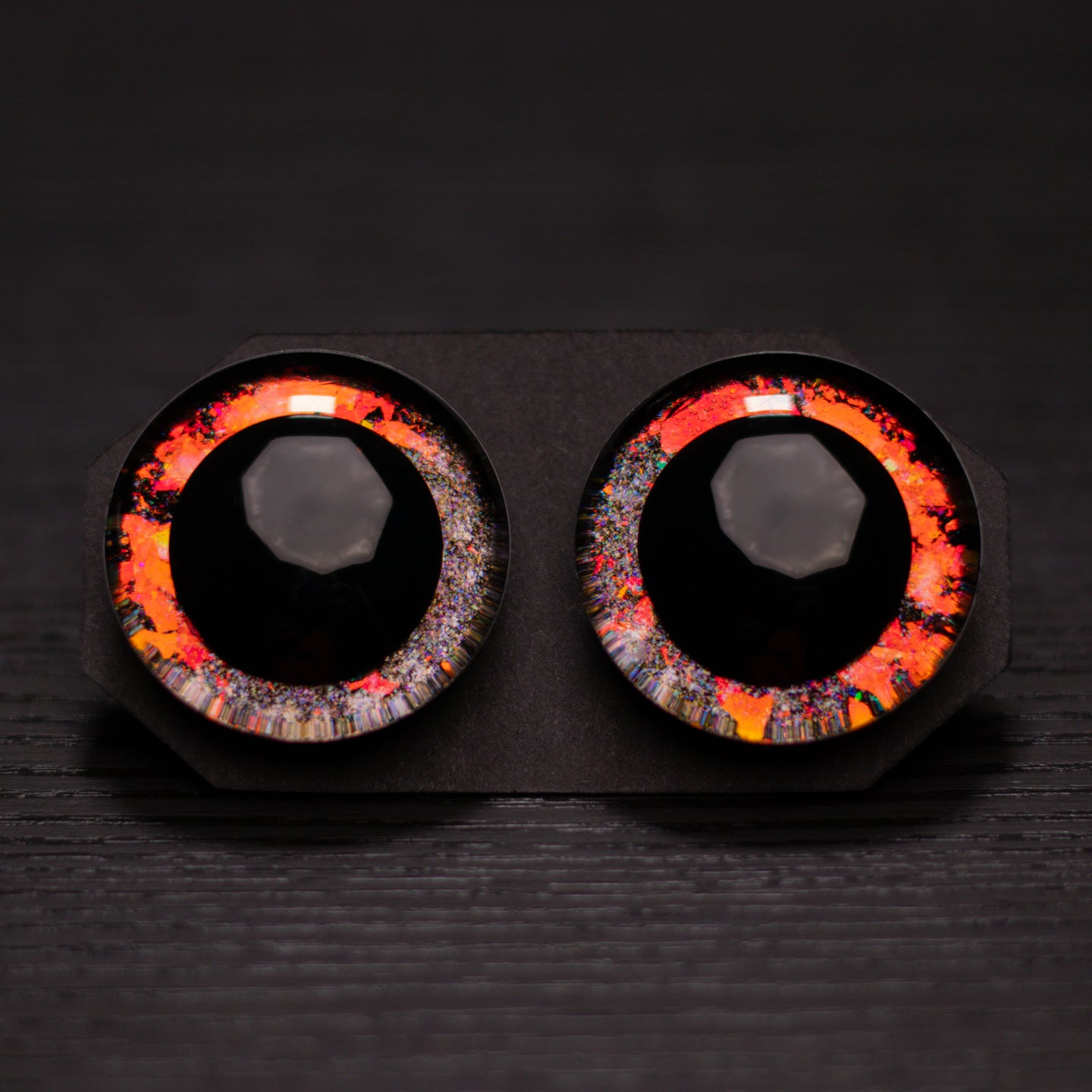 Ember safety eyes | Hand-painted – Lyra Lune Designs
